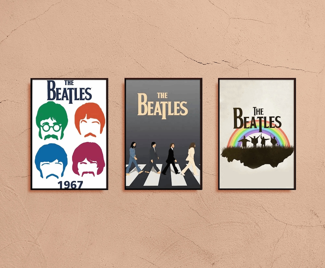 The Beatles Poster Prints Home Wall Art Decor Album Music - Etsy