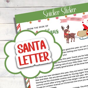 Digital Santa Letter, Christmas Letter, Santa Letter Template, Letter ...