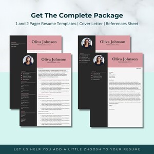 Resume, Resume Template, Cover Letter, Cover Letter Template, Resume ...