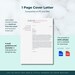 Resume Resume Template Cover Letter Cover Letter Template - Etsy