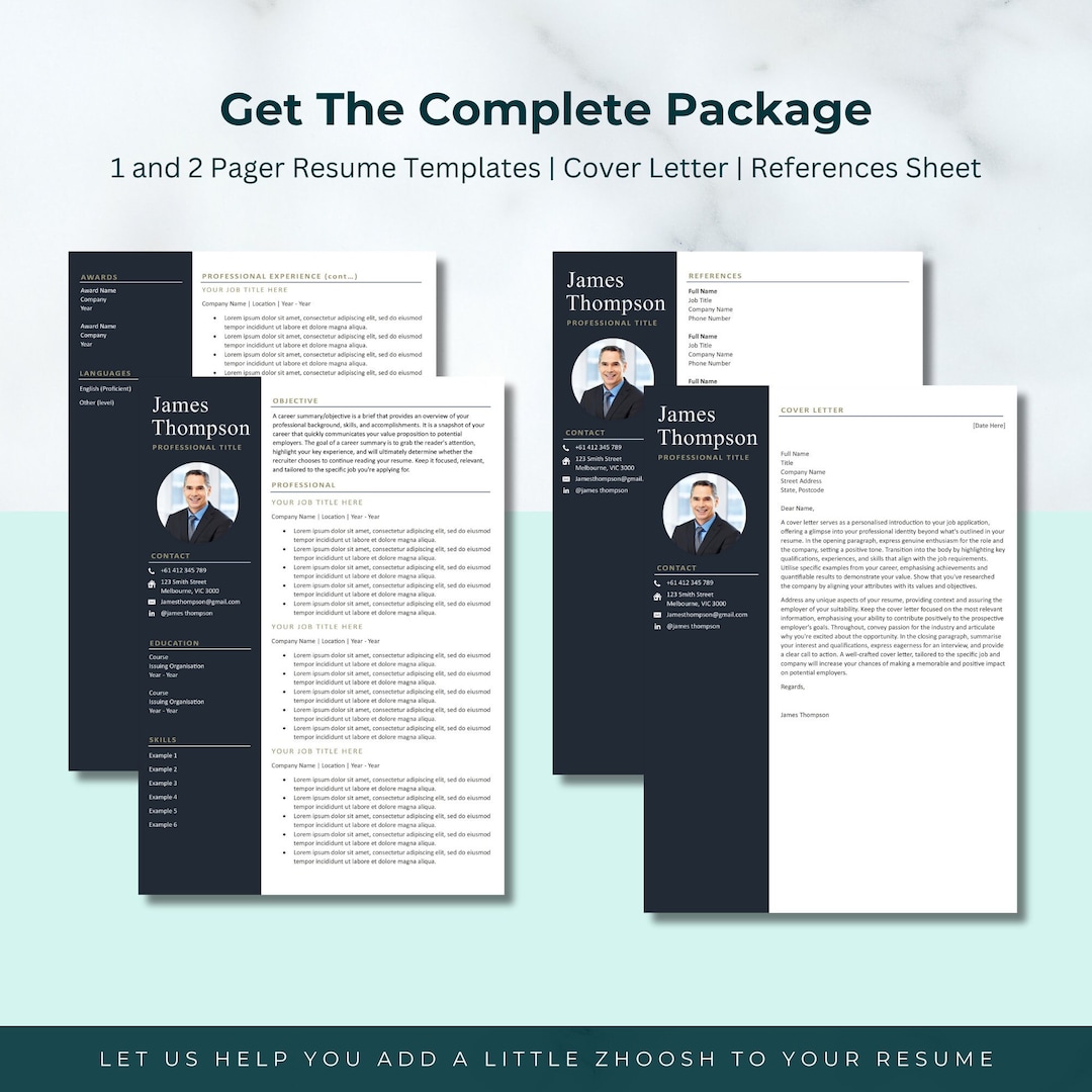 Resume, Resume Template, Cover Letter, Cover Letter Template, Resume ...