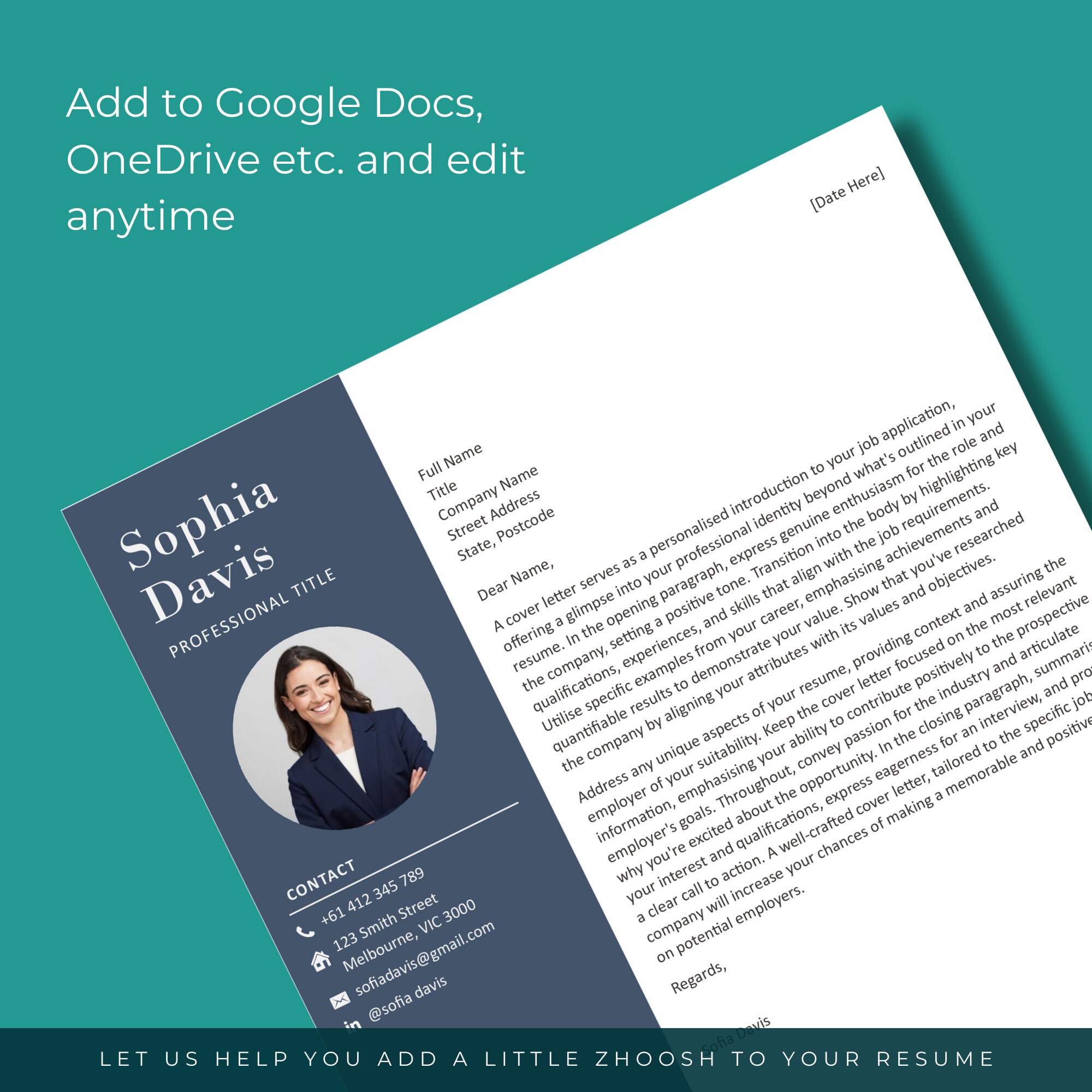 Resume, Resume Template, Cover Letter, Cover Letter Template, Resume ...