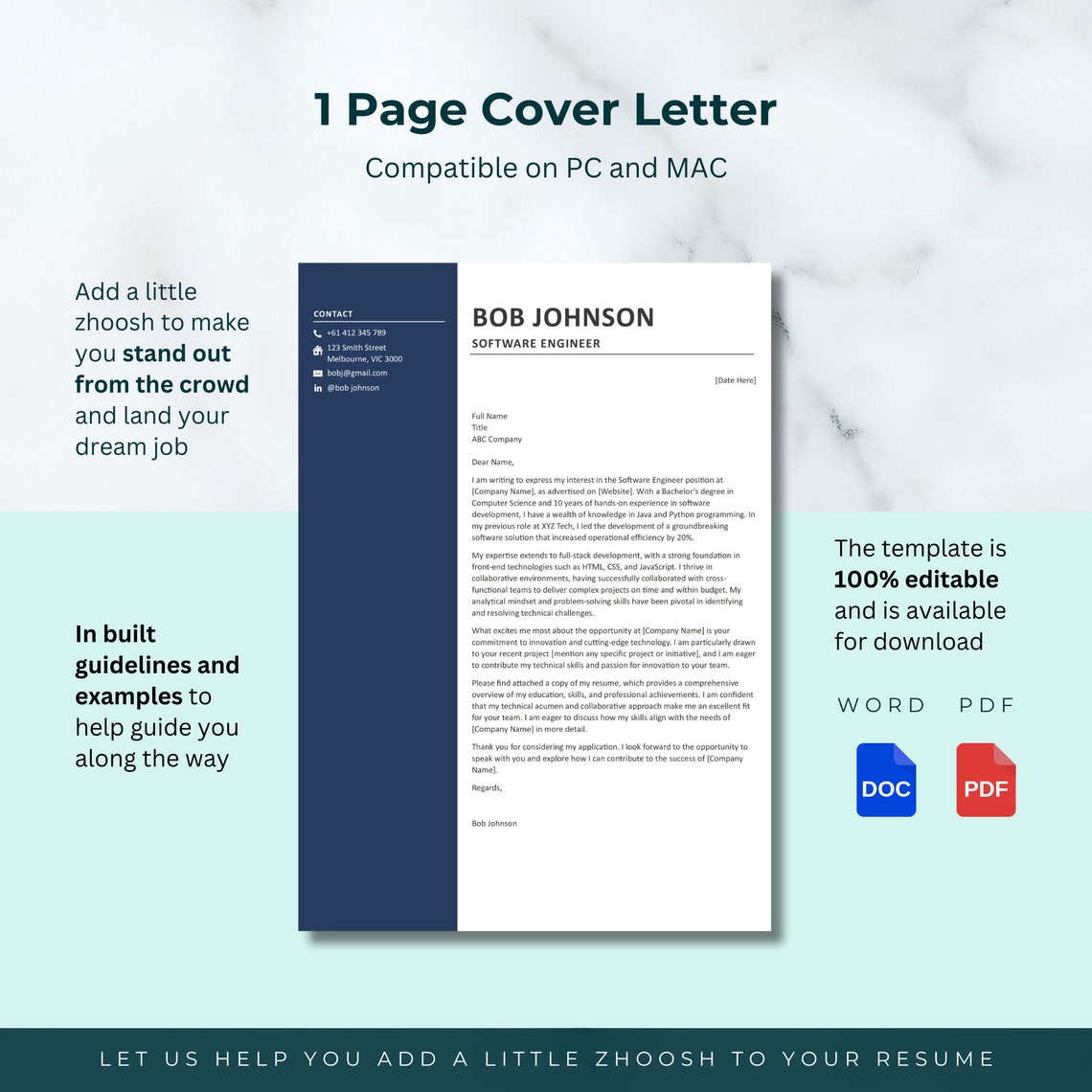 Resume, Resume Template, Cover Letter, Cover Letter Template, Resume ...