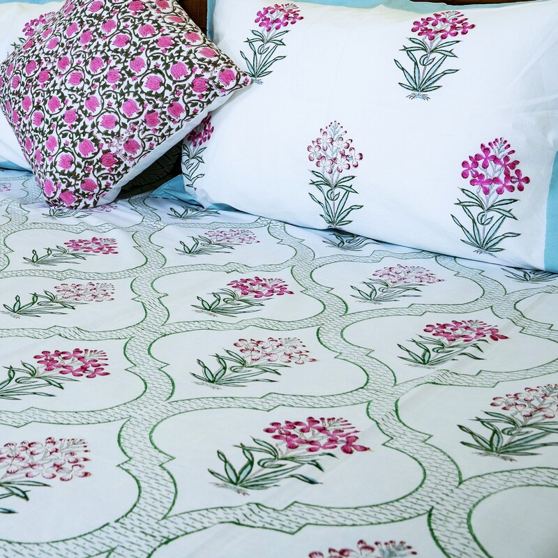 Block Print Bed Sheet - Etsy