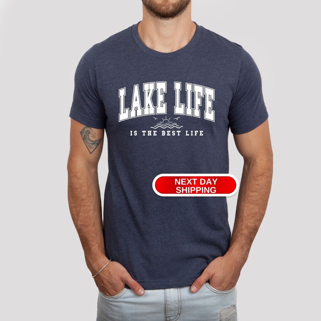 Lake Life Shirt, Lakehouse Tee, Funny Camping Clothing, Lake Vacation Outfit, Trends Summer ...