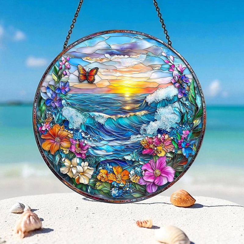 Suncatcher Sunrise Ocean - Etsy