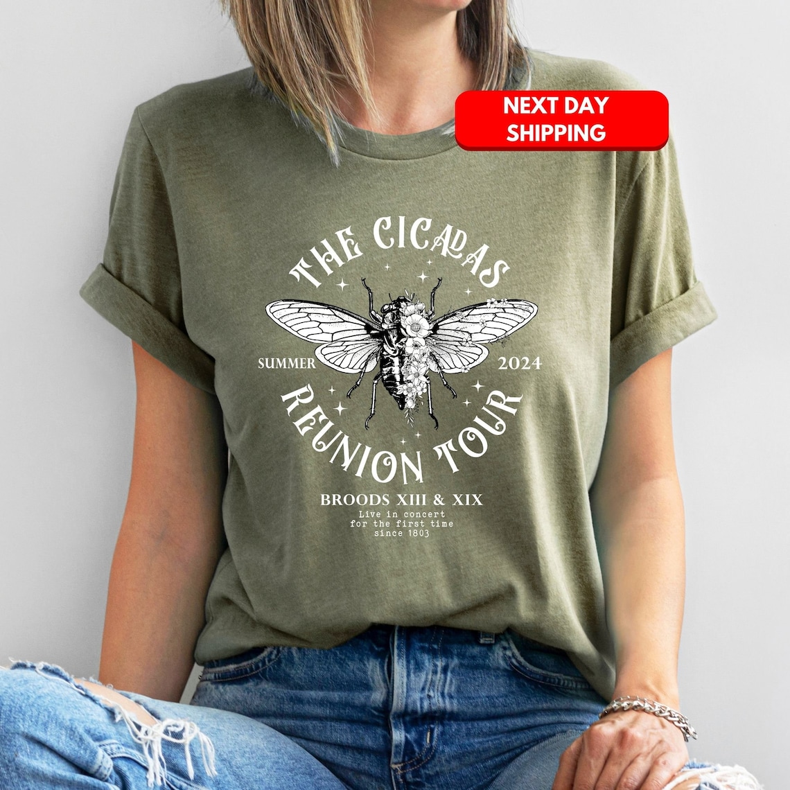 Cicada Reunion Summer 2024 Shirt, Cicada Concert Tee, Cicada Invasion ...