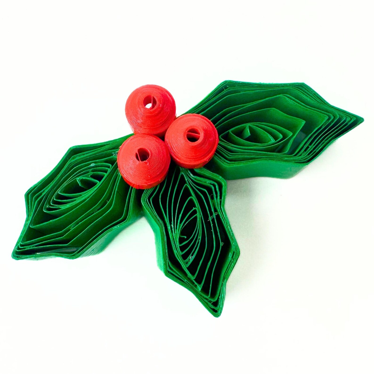 Festive Quilling Holly Leaves and Berries PDF Tutorial – How to Make ...