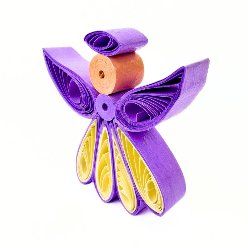 Quilled Angel Ornament PDF Tutorial – DIY Paper Craft - Etsy