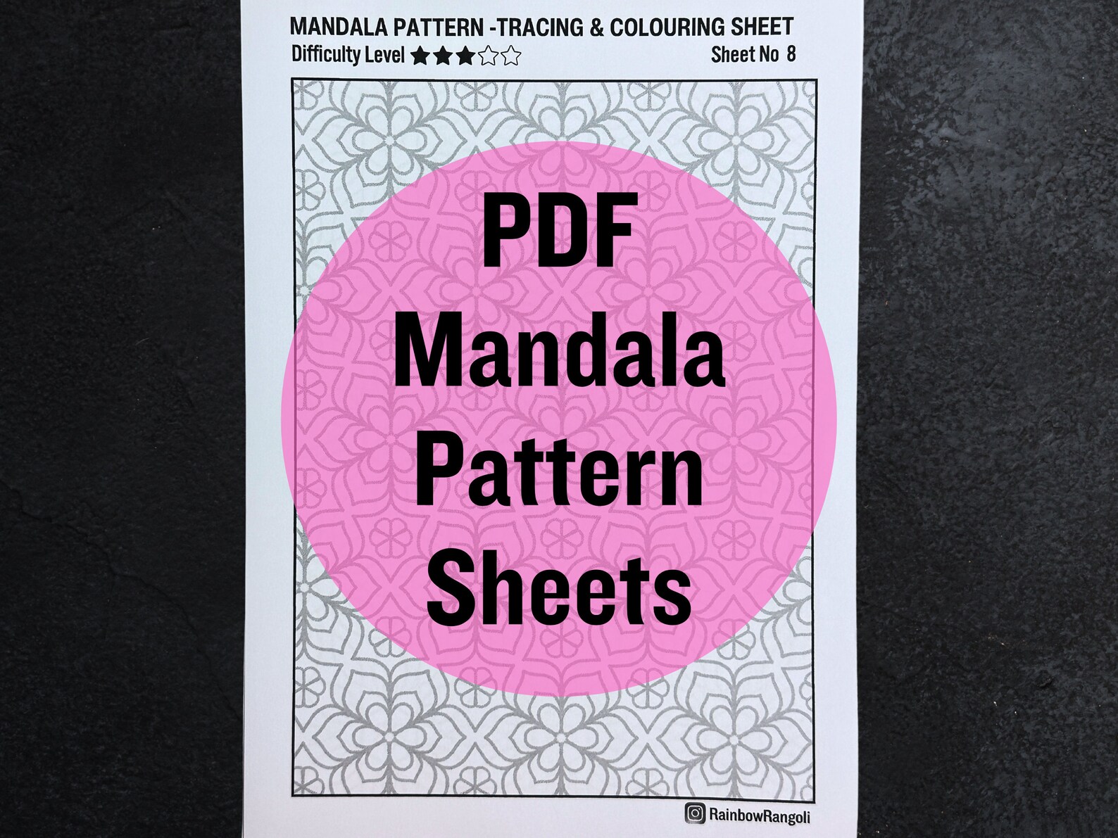 Mandala Tracing and Coloring Sheets - 20 Printable Patterns (digital Download) - Etsy