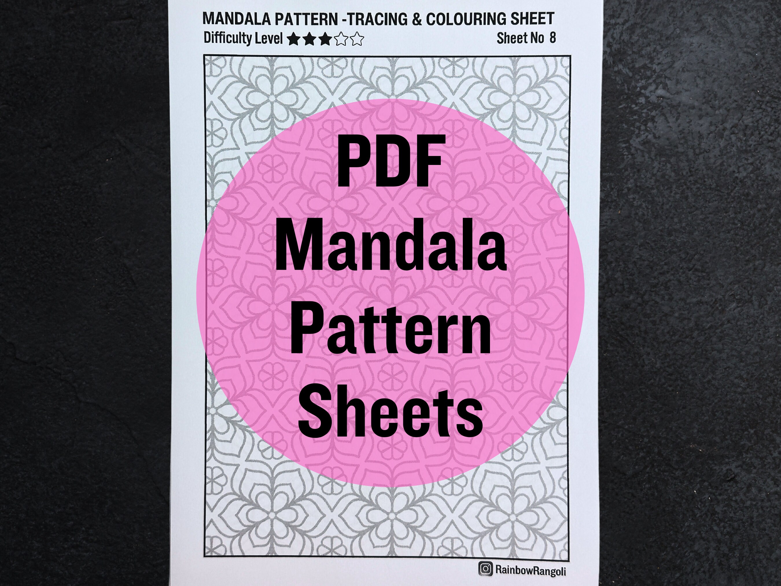 Mandala Tracing and Coloring Sheets - 20 Printable Patterns (digital ...