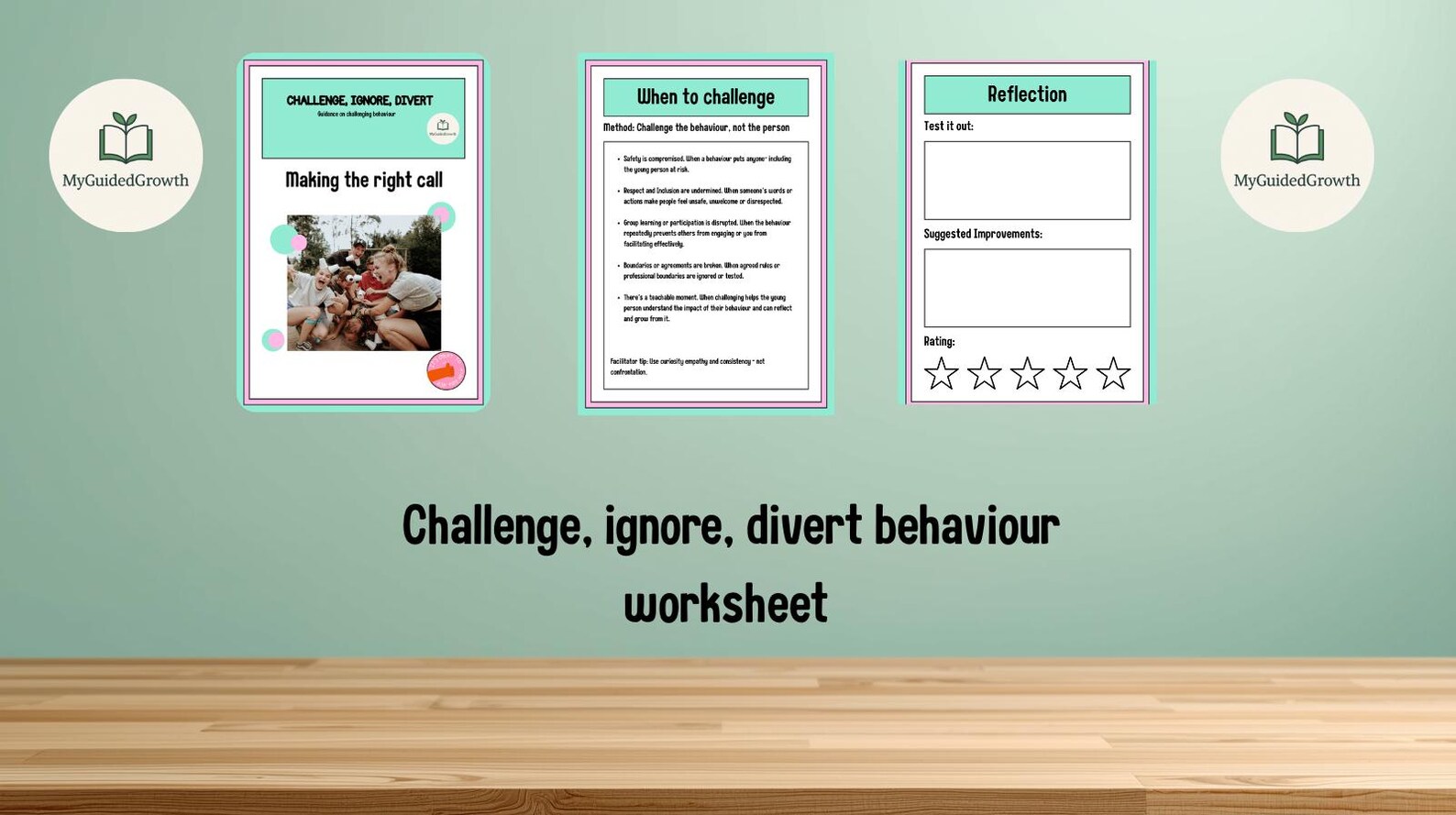 Printable Behavior Management Toolkit. Challenge, Ignore, Divert ...