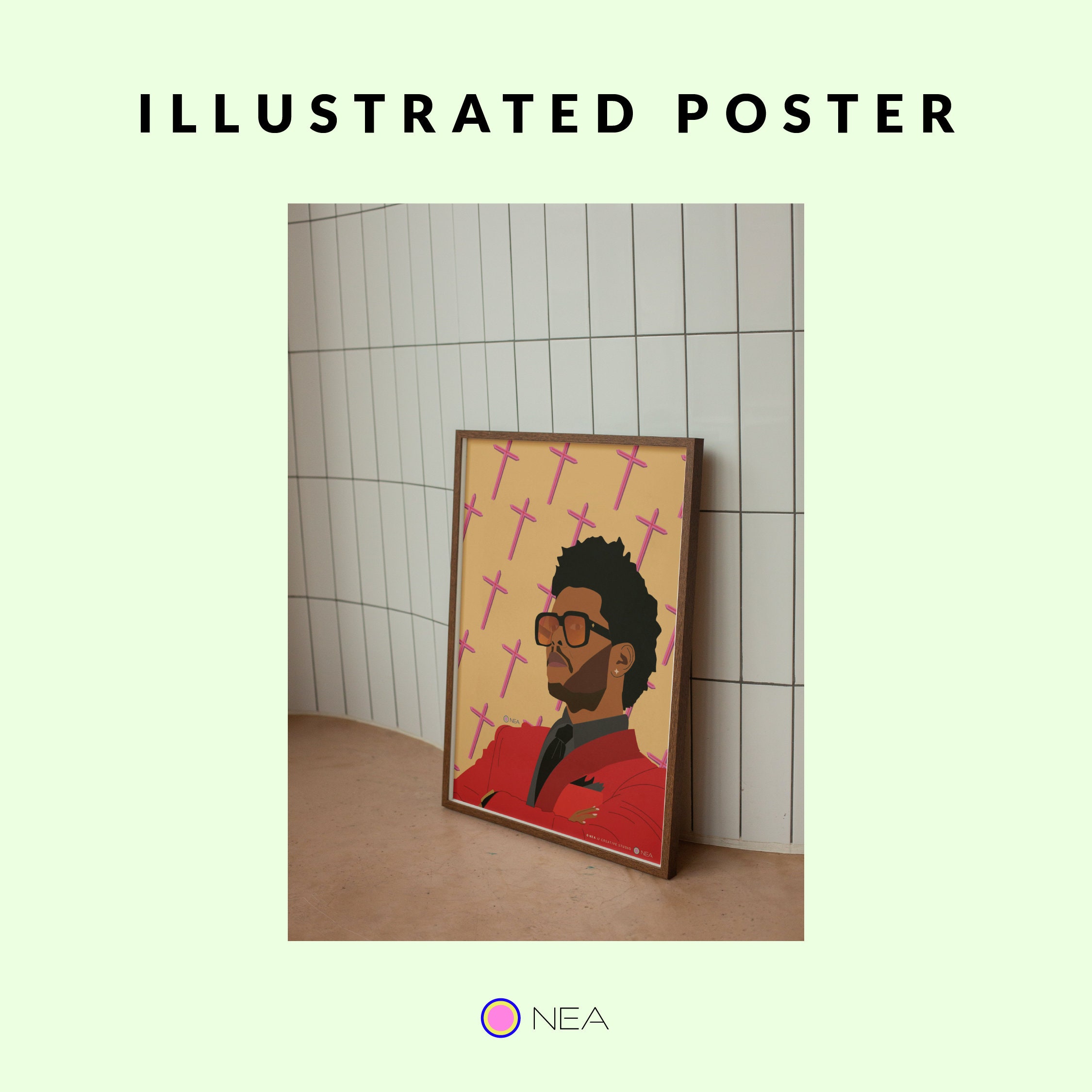 The Weeknd | Printable Illustration Poster, for Lovers of the Artist ...