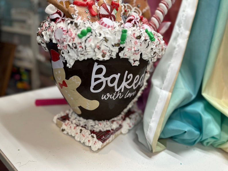 Gingerbread Man Christmas Fake Bake Decor, Centerpiece, Photo Prop ...