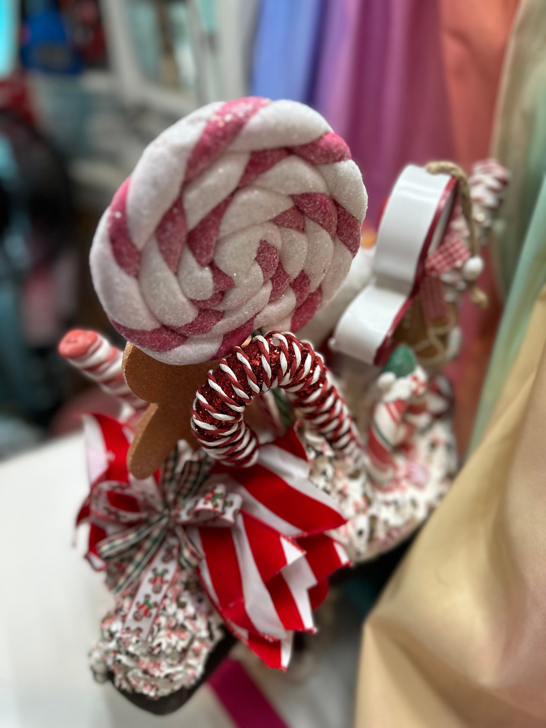 Gingerbread Man Christmas Fake Bake Decor, Centerpiece, Photo Prop ...