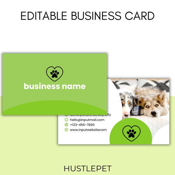 Pet Sitting Business Cards - Etsy