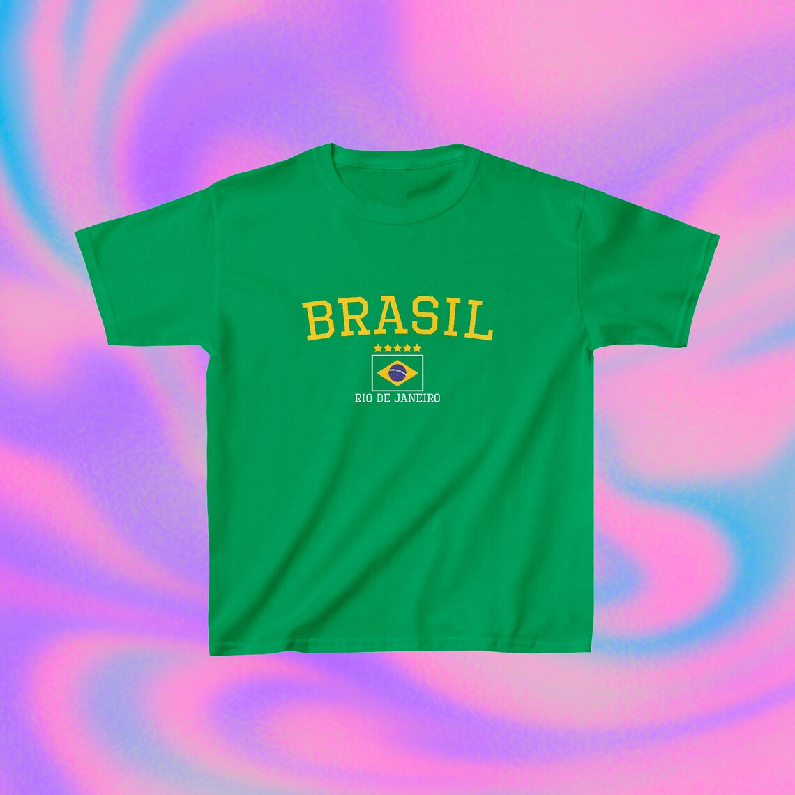 Brasil Baby Tee- Ropa De Mujer - Camiseta Y2K - Etsy