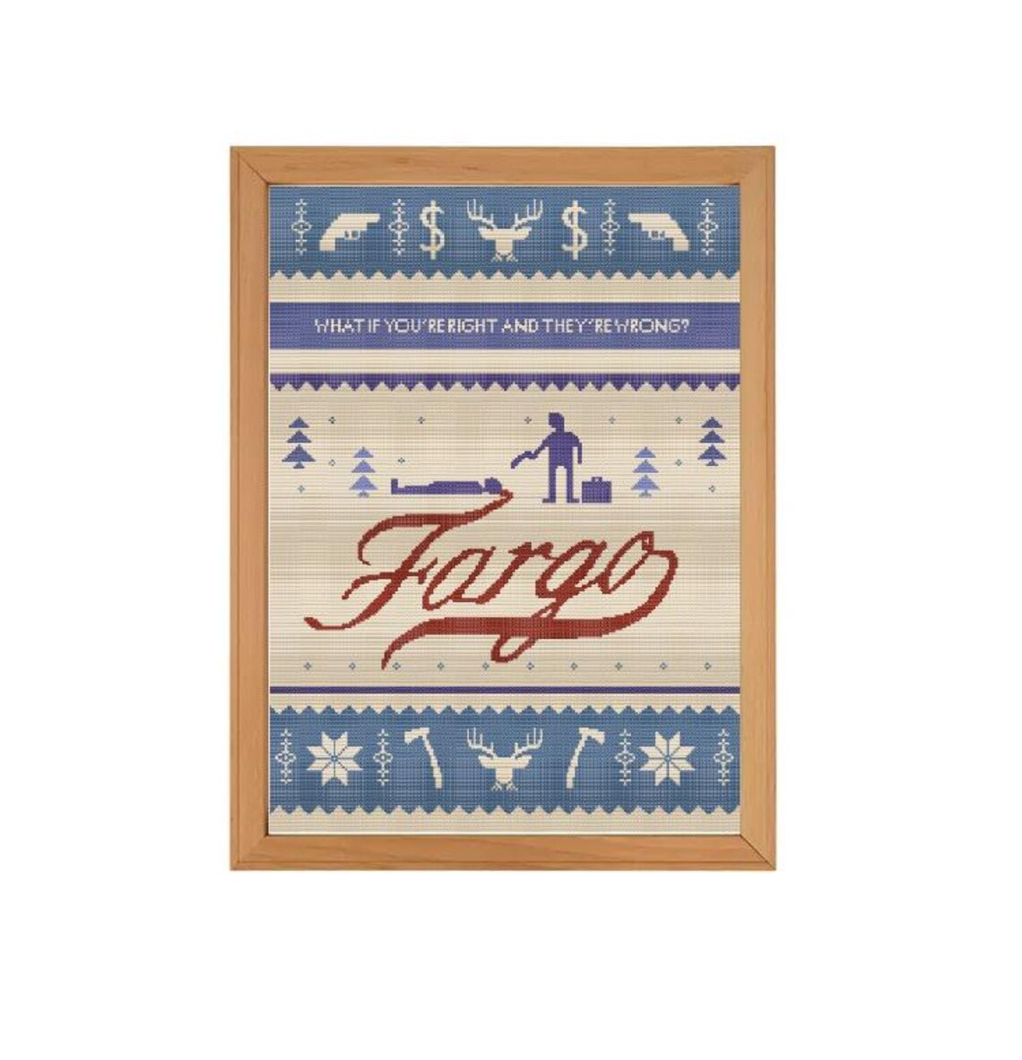 Fargo Cross Stitch Pattern - Etsy
