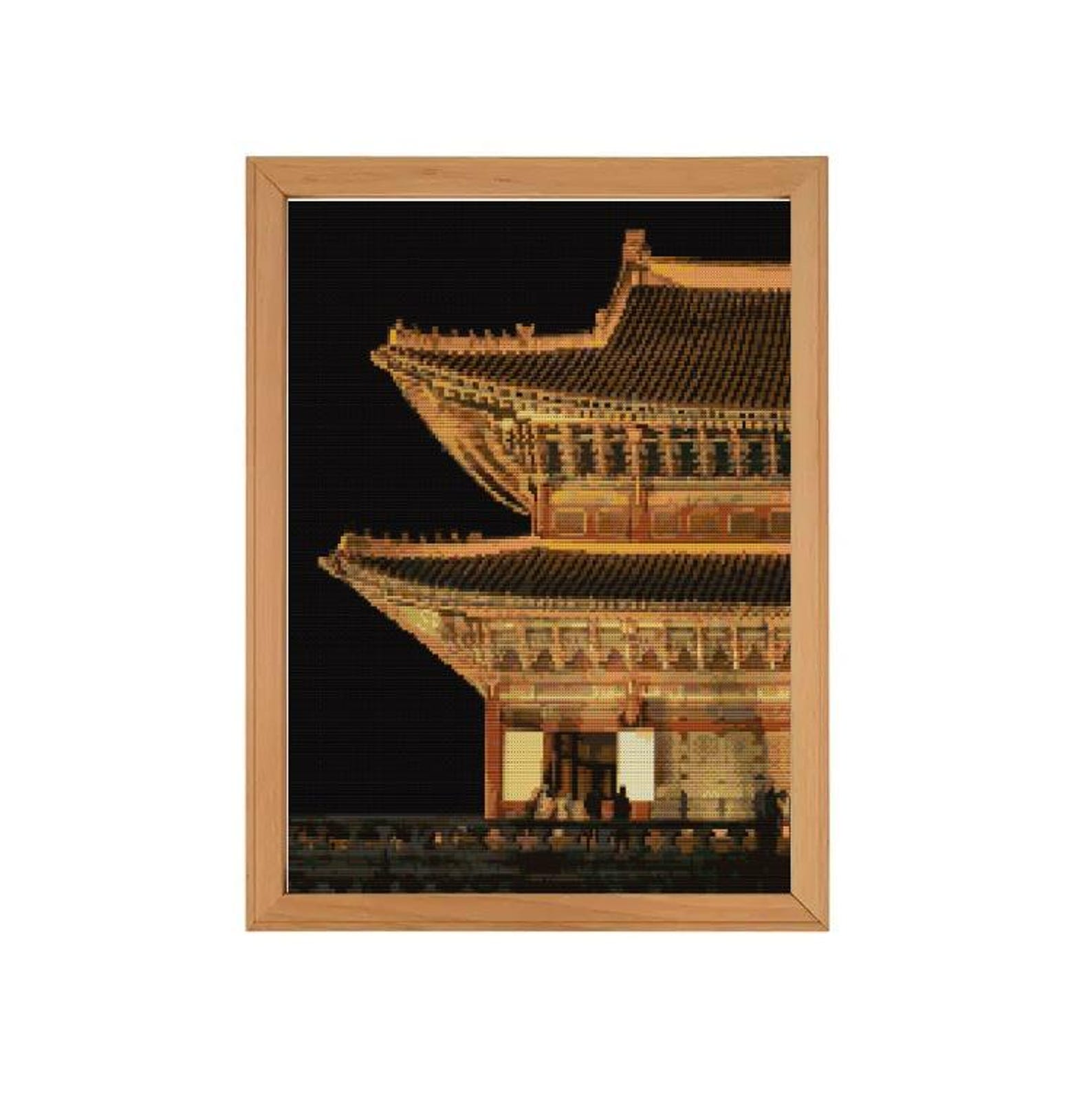 Hanok Cross Stitch Pattern - Etsy