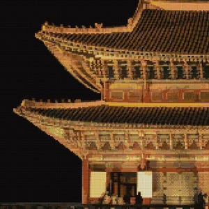 Hanok Cross Stitch Pattern - Etsy