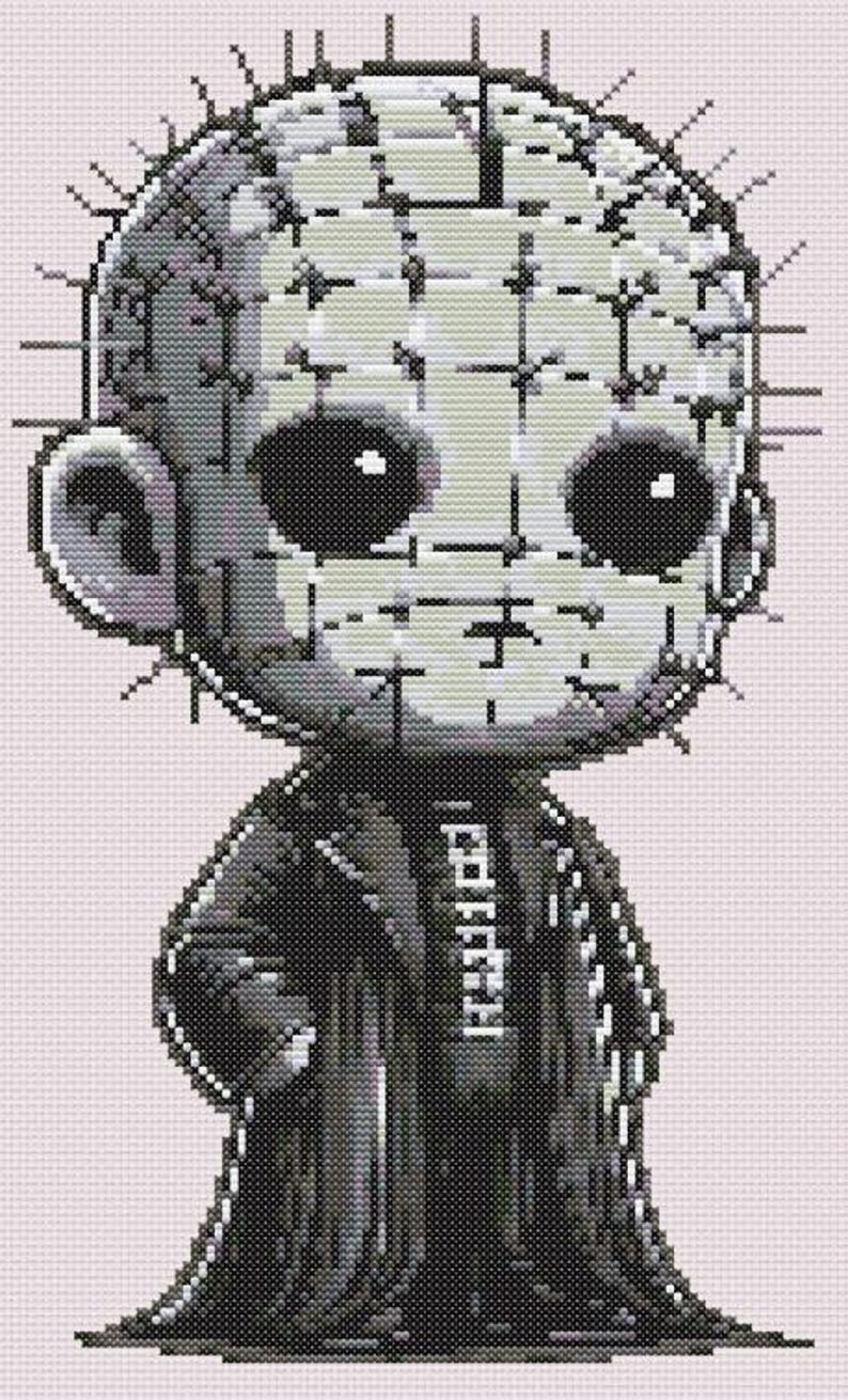 Chibi Pinhead Cross Stitch Pattern - Etsy