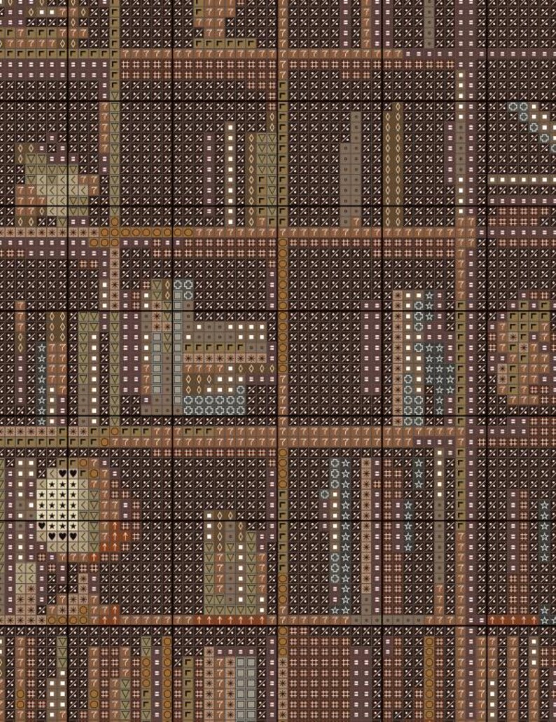 Mini Library Cross Stitch Pattern - Etsy