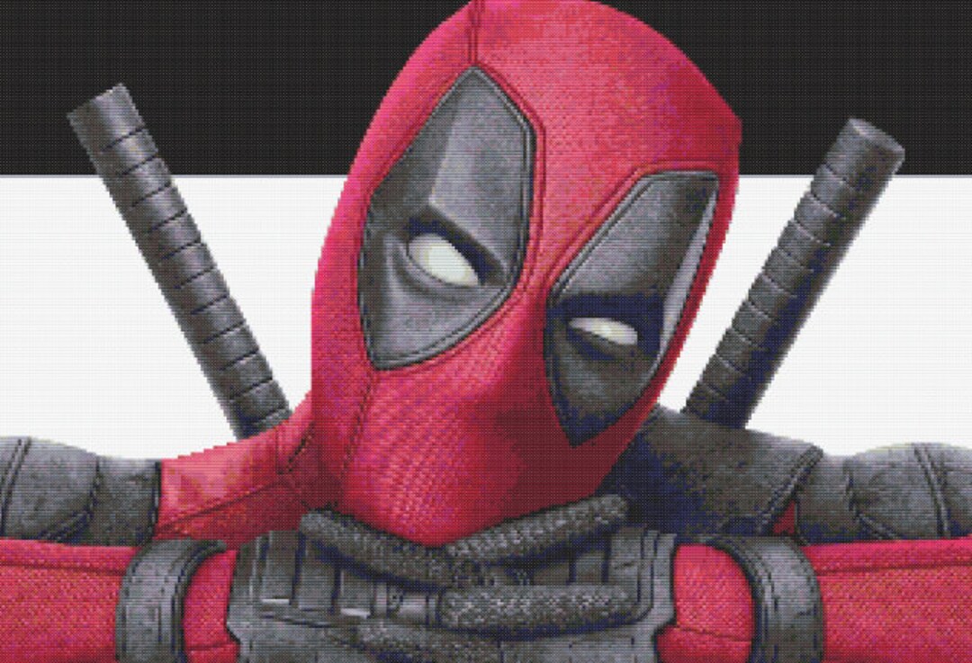 Deadpool Cross Stitch Pattern - Etsy