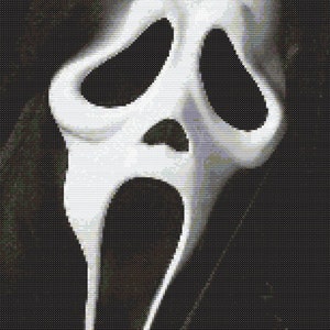 Scream's Ghost Face Cross Stitch Pattern - Etsy