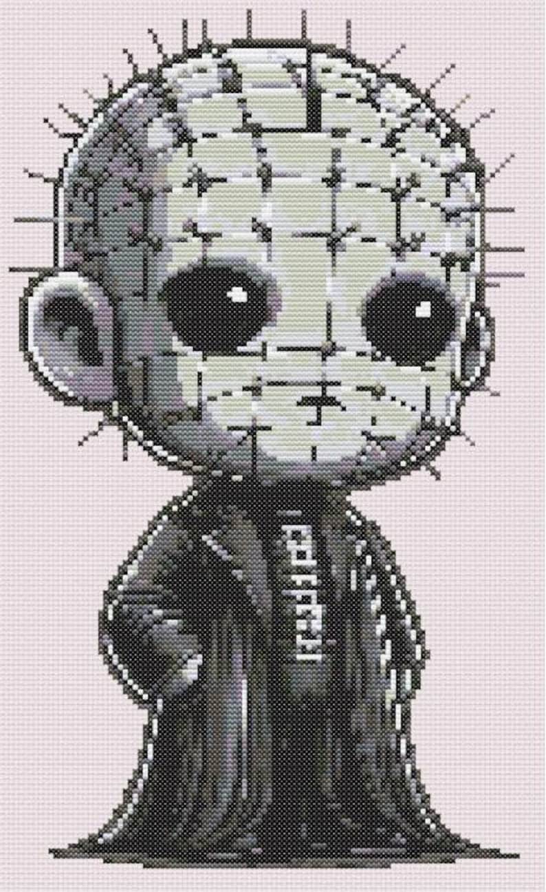 Chibi Pinhead Cross Stitch Pattern - Etsy