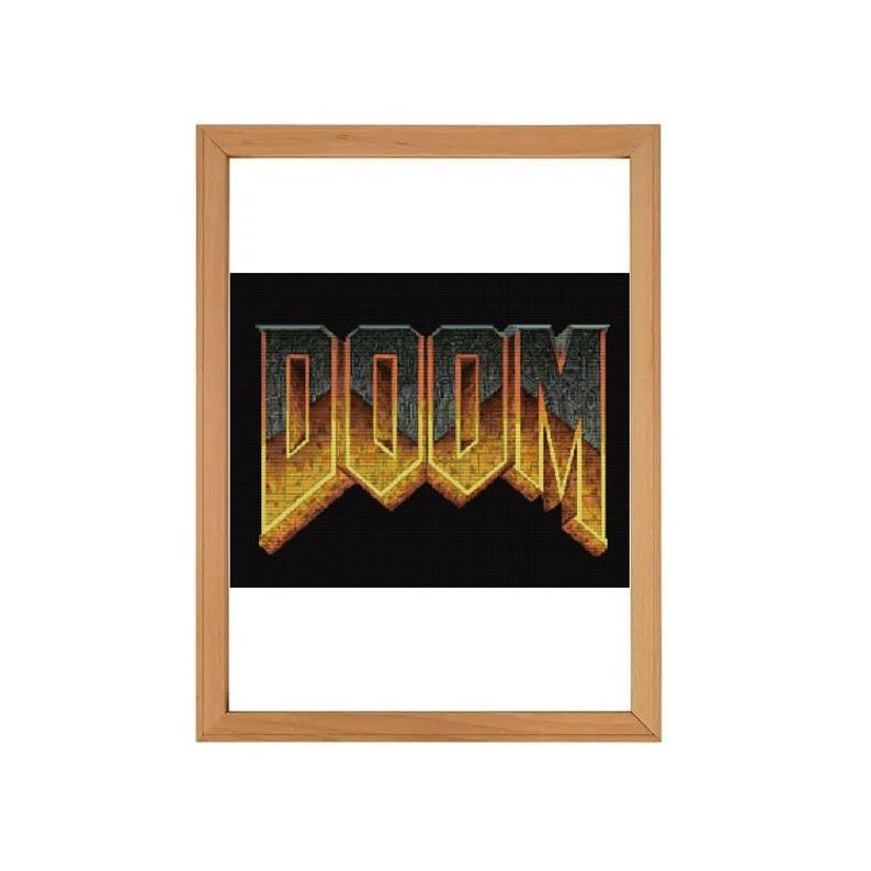 Doom Logo Cross Stitch Pattern - Etsy