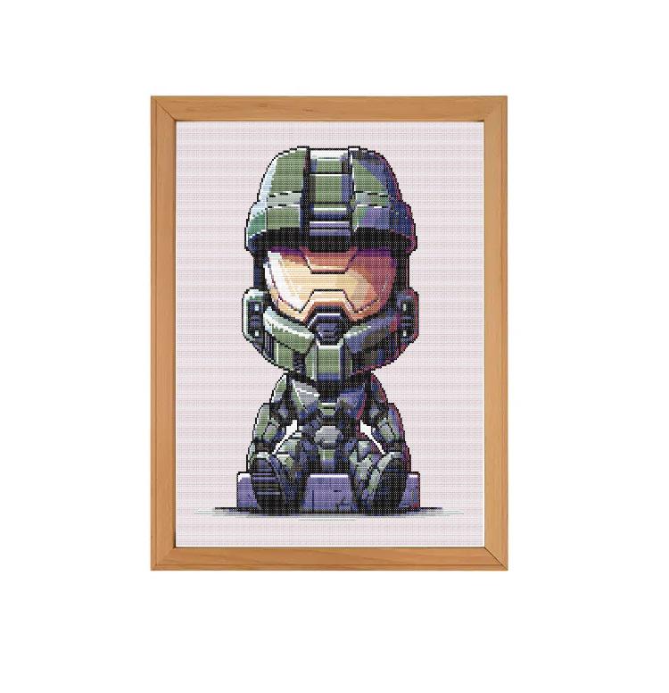 Master Chief Cross Stitch Pattern The Stitching Parliament Cross
