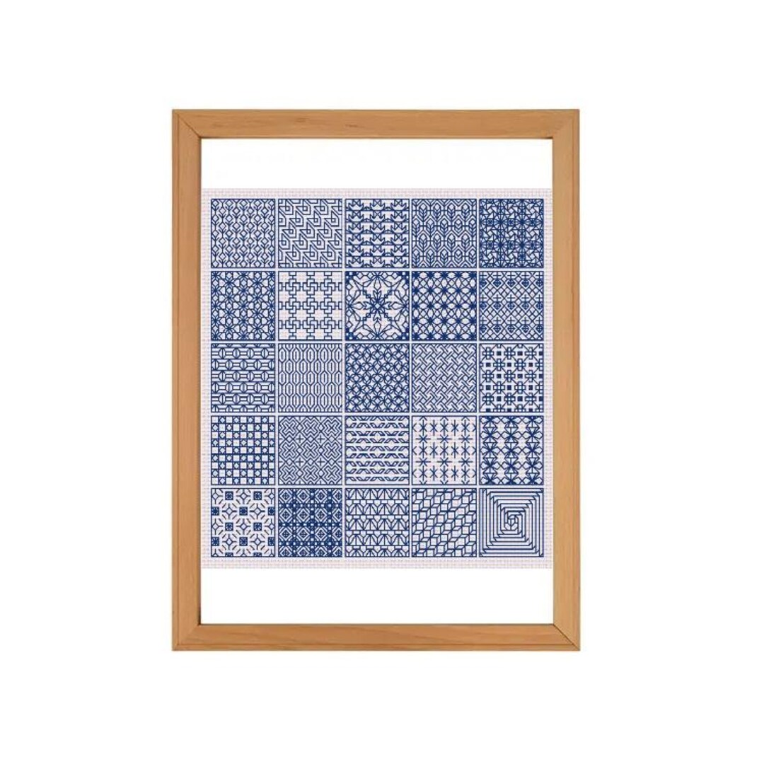 25 More Blackwork Patterns Chart - Etsy