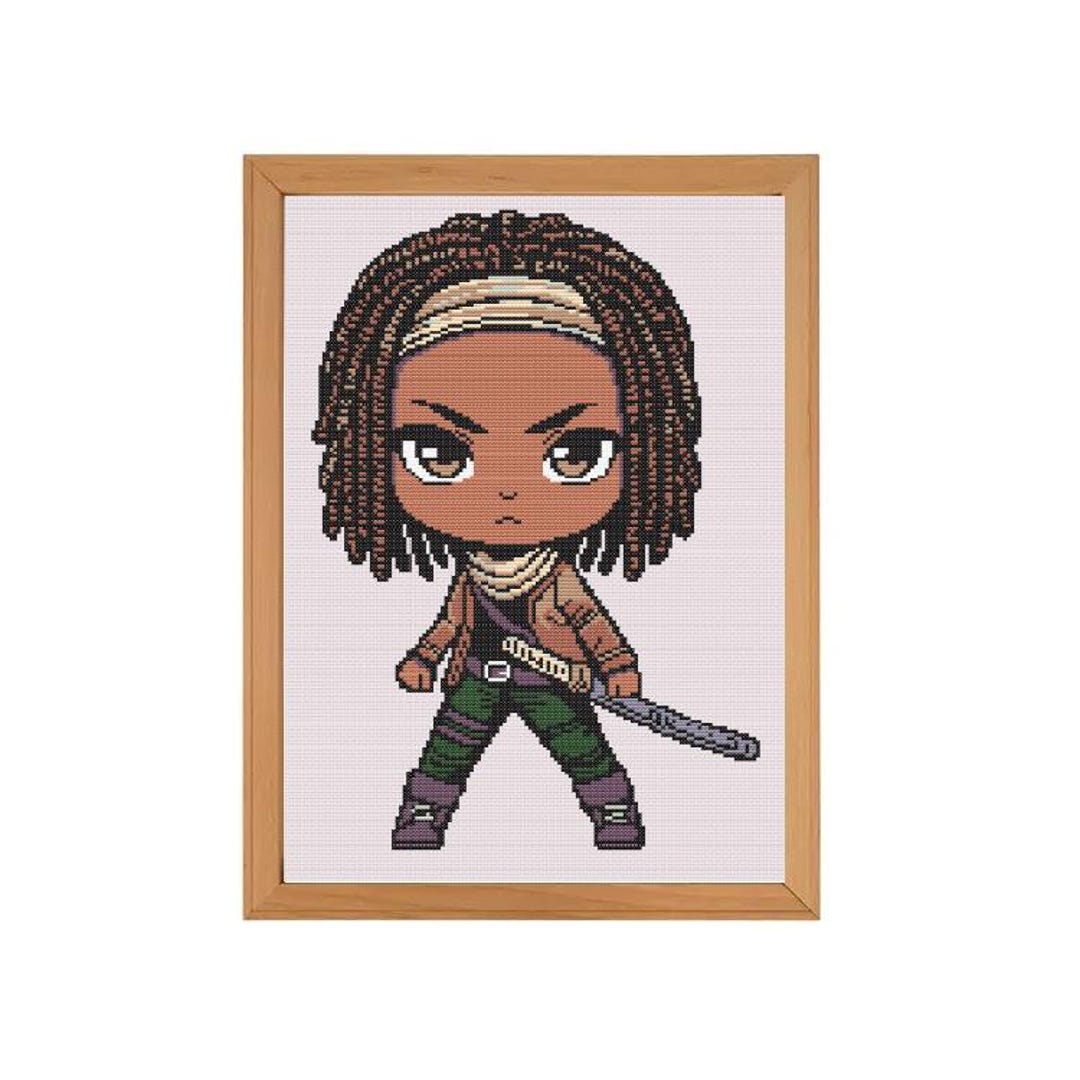 Chibi Michonne Cross Stitch Pattern - Etsy