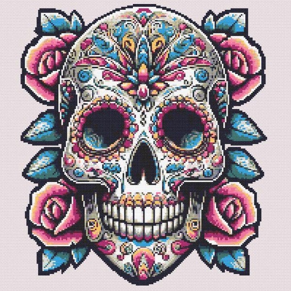 Calavera Embroidery - Etsy