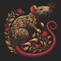 Rat Embroidery - Etsy