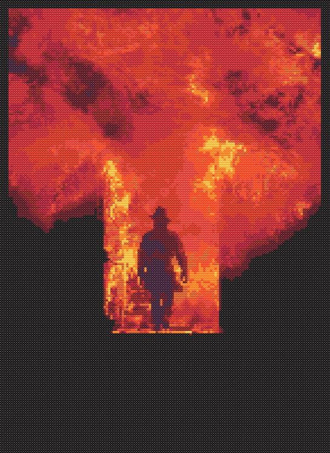 Backdraft Movie Poster Cross Stitch Pattern - Etsy