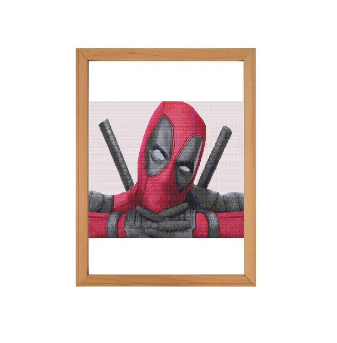 Deadpool Cross Stitch Pattern - Etsy