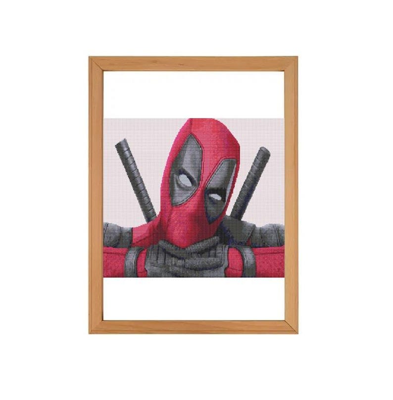 Deadpool Cross Stitch Pattern - Etsy