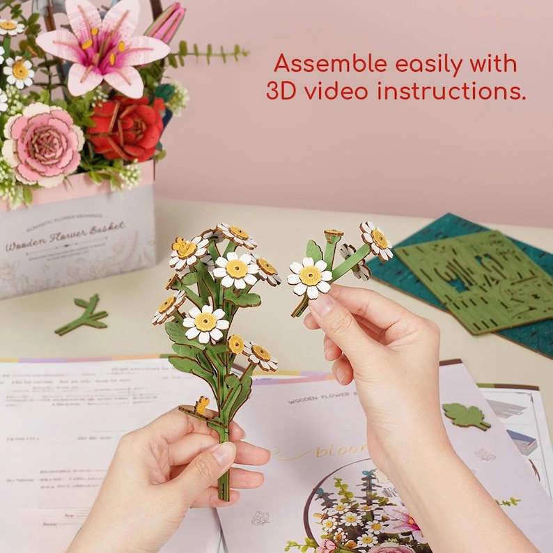 SVG Flower Laser Cut Files Lily Carnation Chamomile Rose Eucalyptus ...