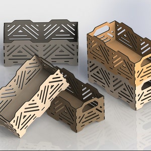 SVG Stackable Crates Boxes SVG File Bundle for Laser Cutters - Etsy