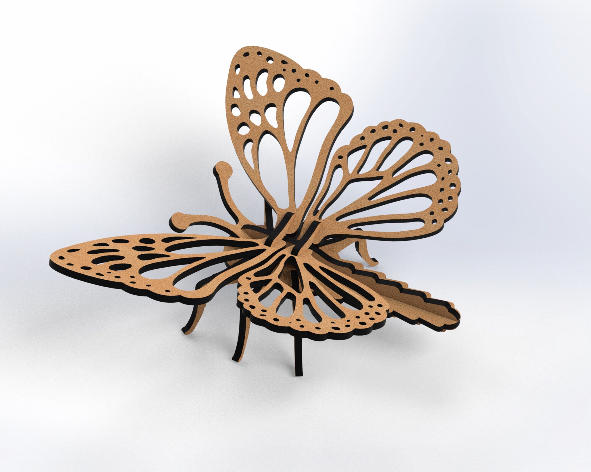 SVG Laser Cut Butterfly DIY Digital Download for Laser Cutters - Etsy ...