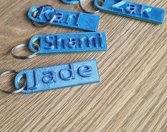 3D Printed Keychain | Personalized Keychain | Custom 3D Printing | Custom Design | Bag Tag ...