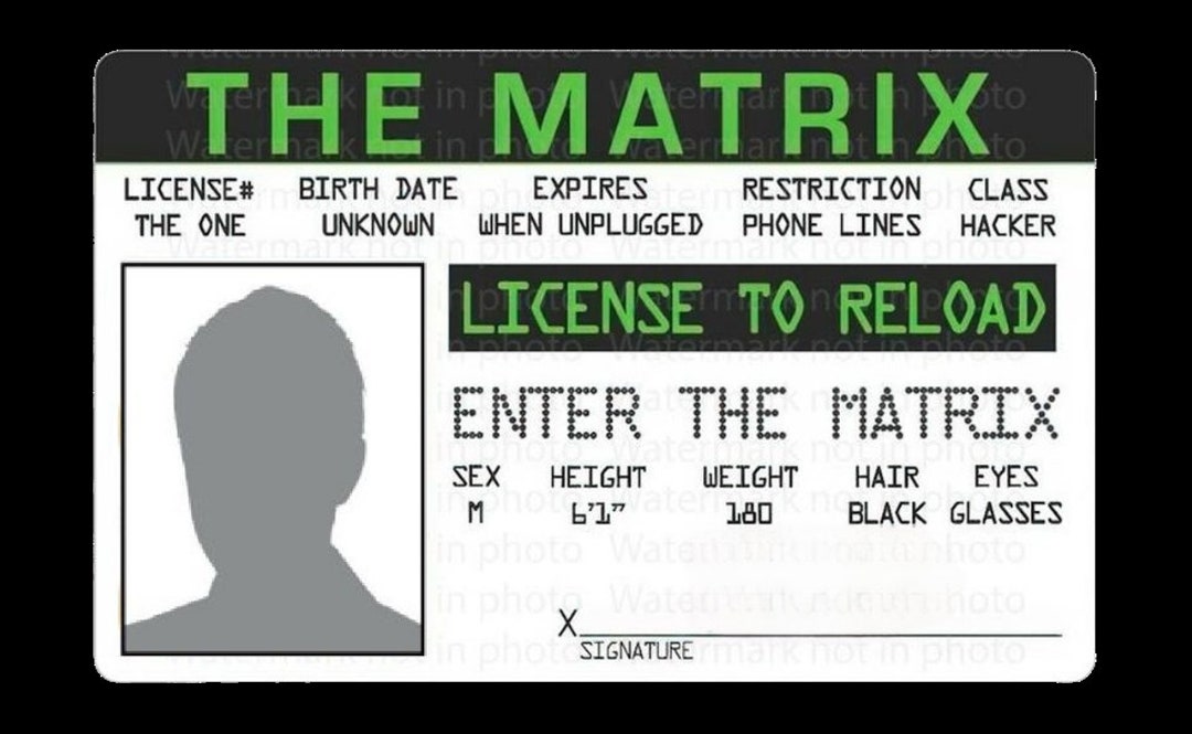 Matrix ID Card - Etsy