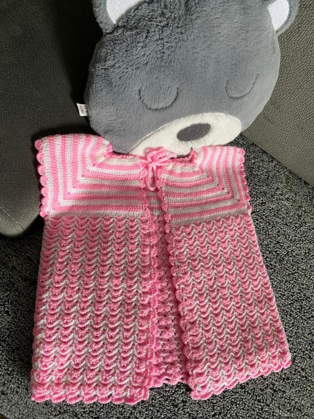Baby Vest, Baby Winter Vest, Knit Baby Vest, Handmade Baby Vet, Pink ...