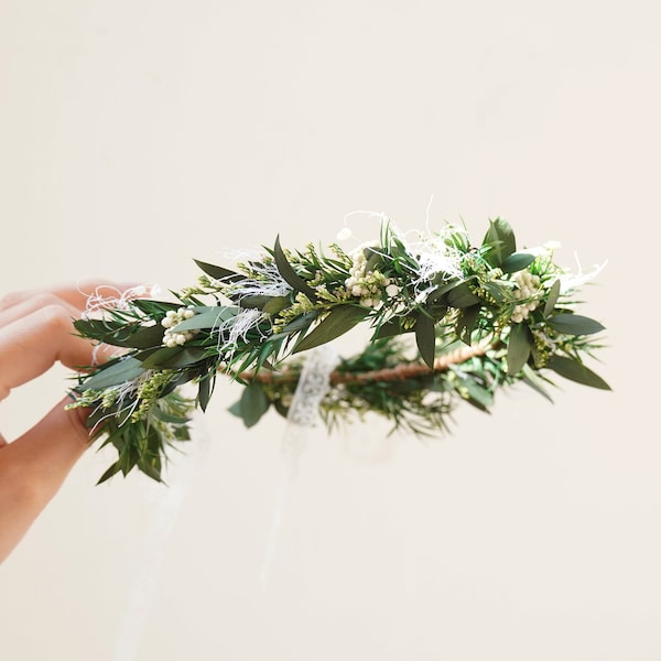 Greenery Crown - Etsy