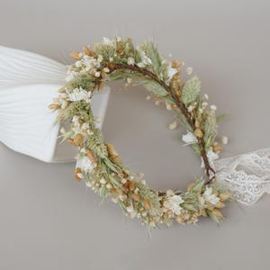 Natural Dried Flower Mixed Bridal Hair Acce,dried Flowers Crown, Bride ...