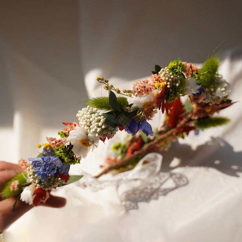 Dried Flowers Crown,bridal Crowns,wedding Crown,flower Girl Crow,newborn Crown,boho Bride Crown ...