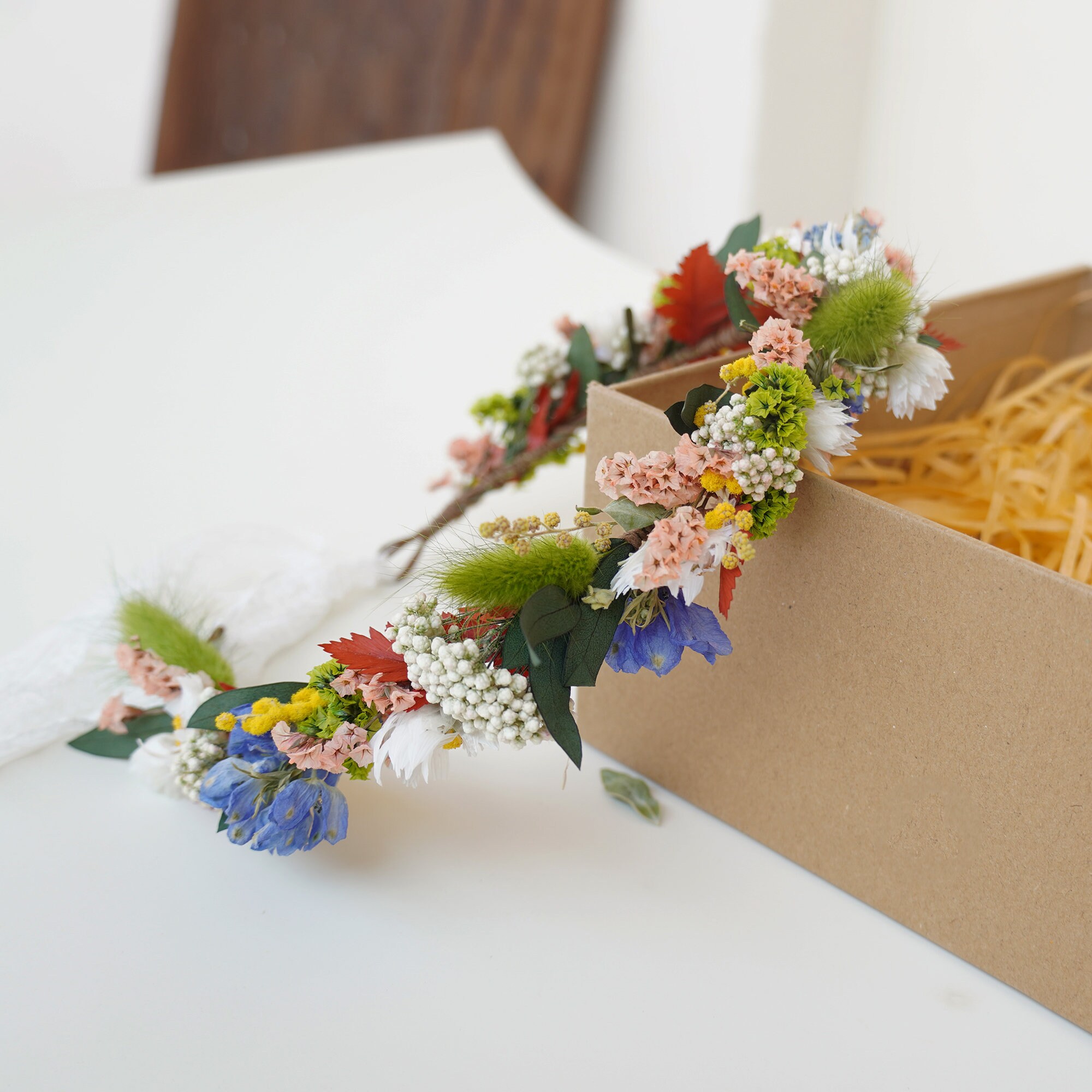 Dried Flowers Crown,bridal Crowns,wedding Crown,flower Girl Crow,newborn Crown,boho Bride Crown ...