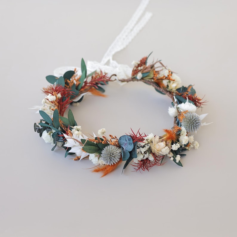 Wedding Floral Headpieces,natural Flowers Girl Floral Crown, Dried ...