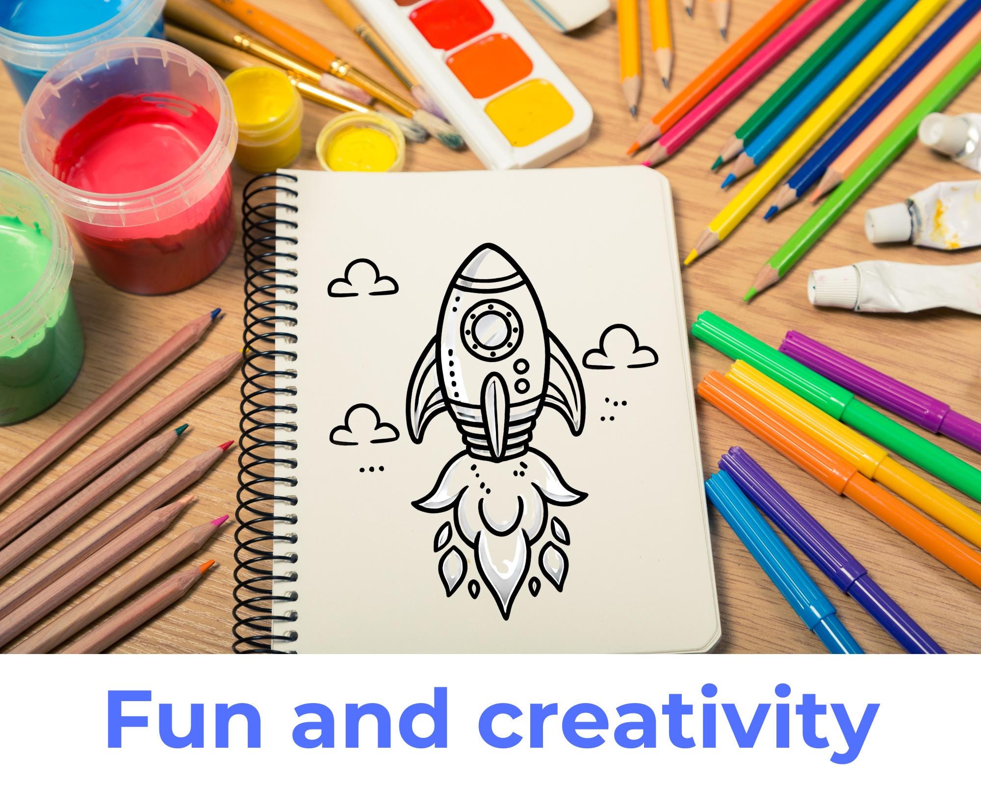 7 Big Rockets Coloring Pages for Kids Printable Rockets Coloring Pages ...